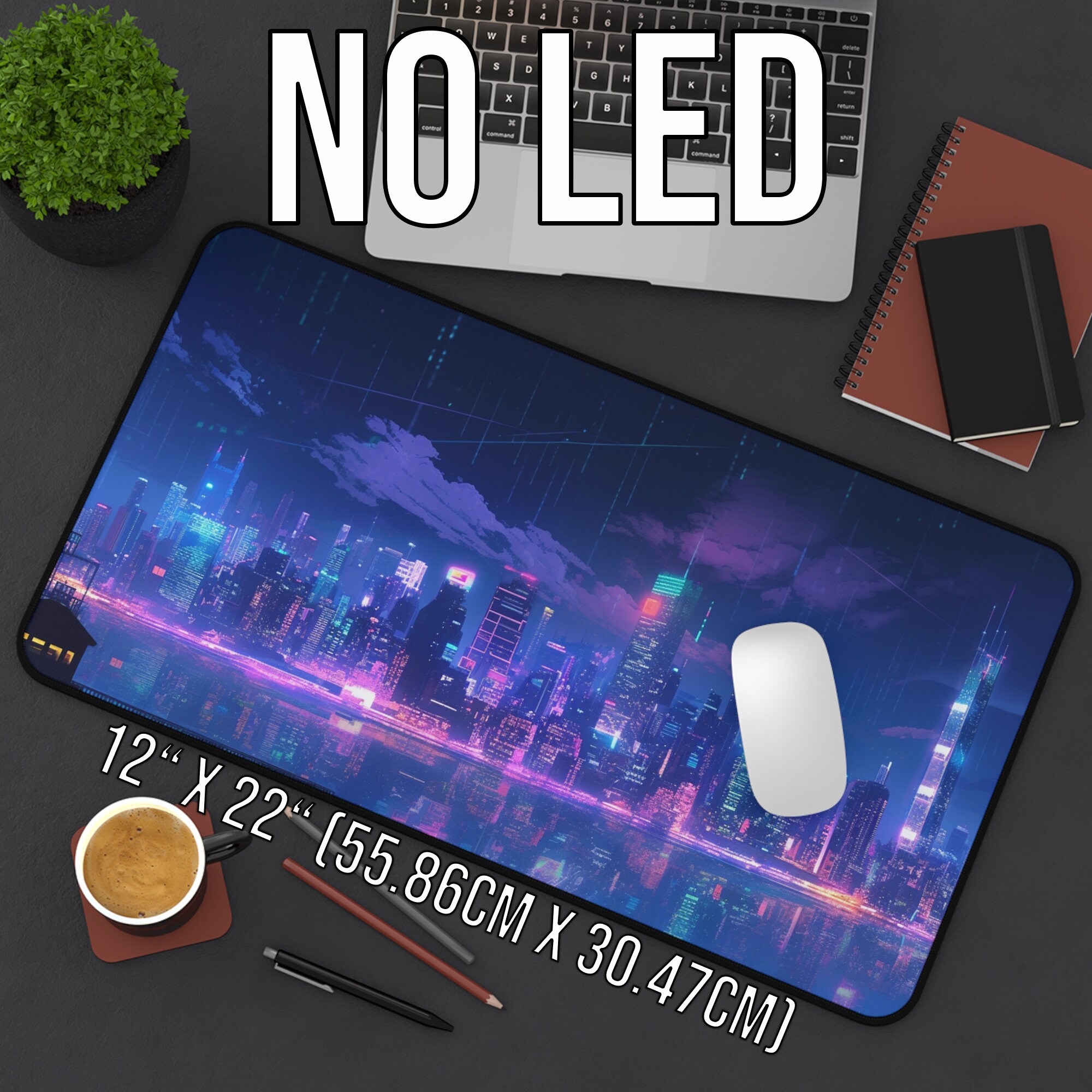 Cyberpunk Desk Mat, LED RGB, Cyberpunk Design, XXL Desk Mat for Gaming ...