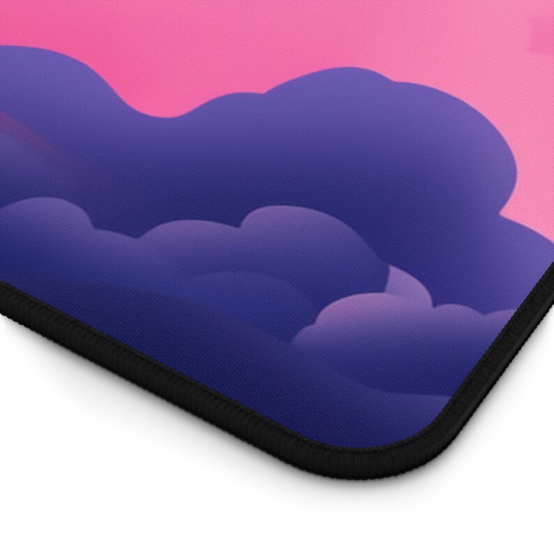 Cute Pastel Kawaii Desk Mat Colorful Desk Mat Pastel Mousepad Pastel Night Sky Desk Mat
