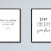 Set of 8 PRINTABLES (free 1 Template) ,home Decor, Living Room Decor ...