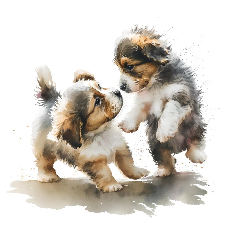 Watercolor Puppies Clipart Pack 22 PNG Puppy Clipart - Etsy Australia