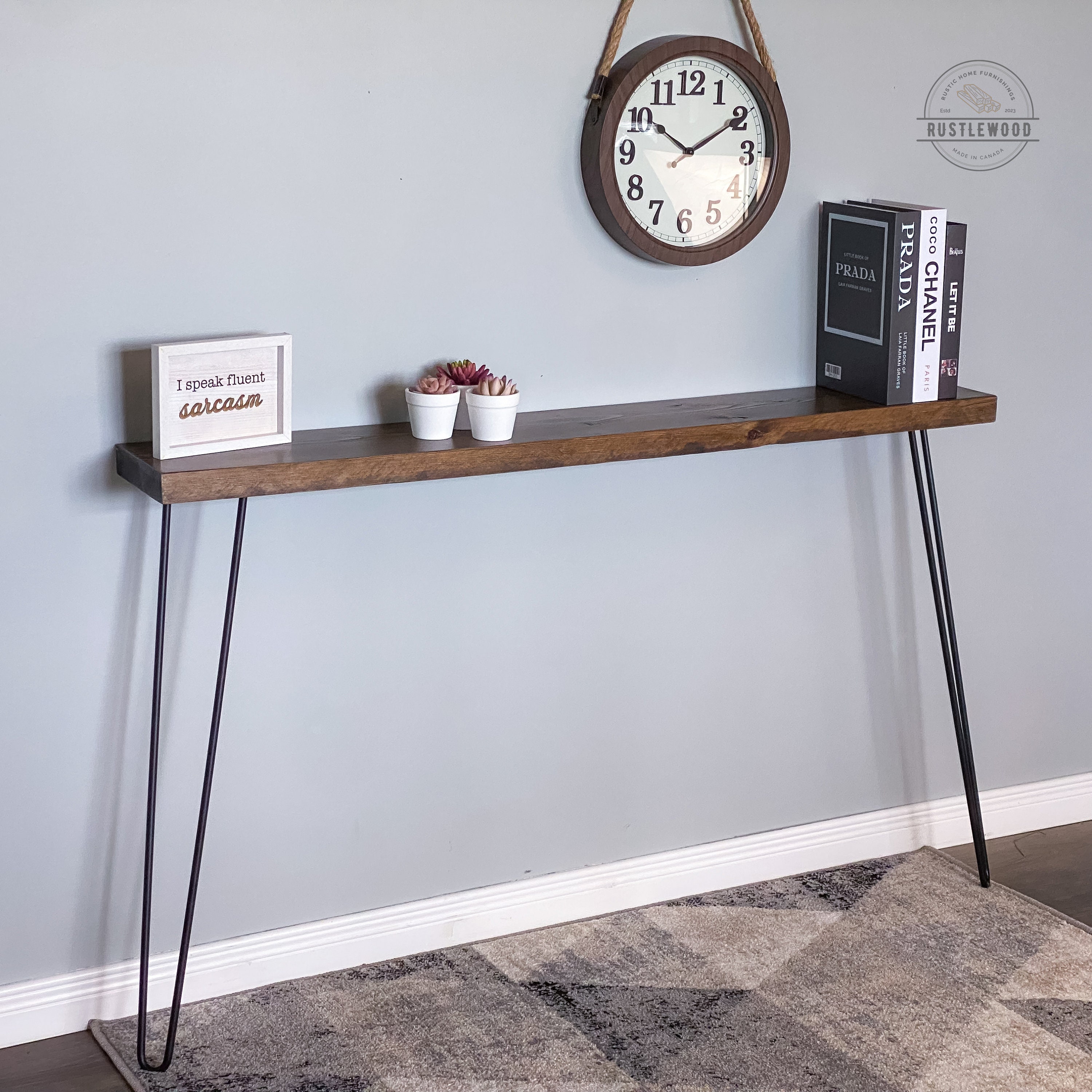 Narrow Console Table Entryway and Mudroom Furniture Sofa Table ...