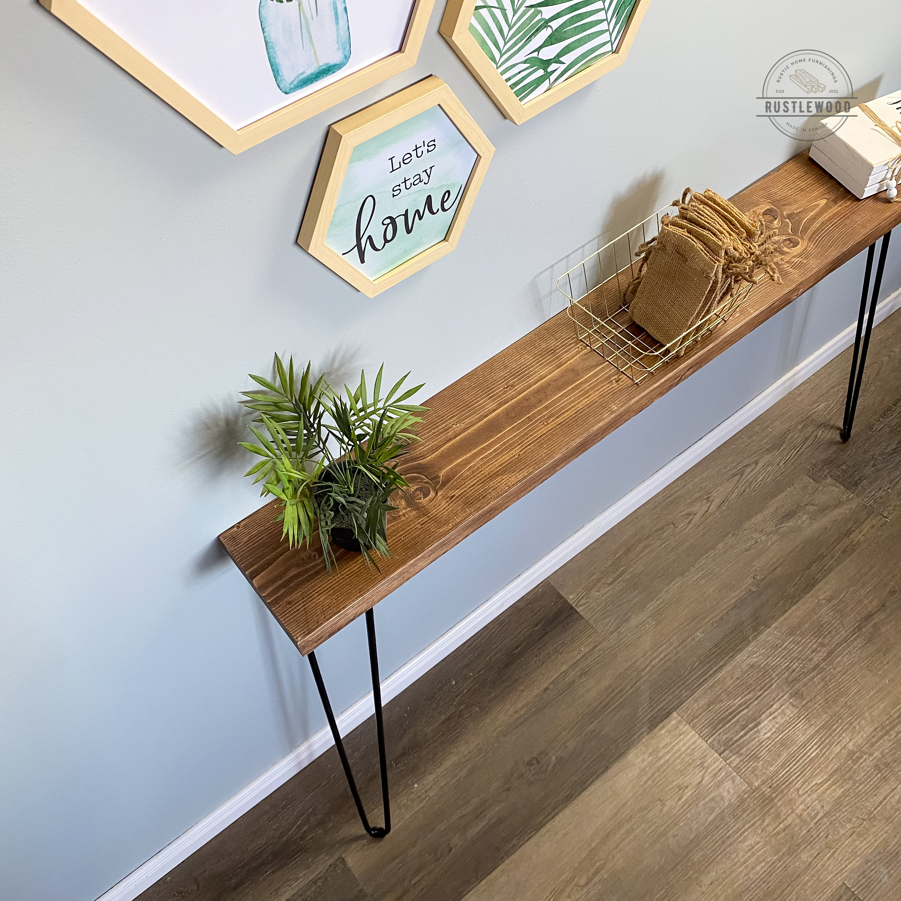 Narrow Console Table Entryway and Mudroom Furniture Sofa Table ...