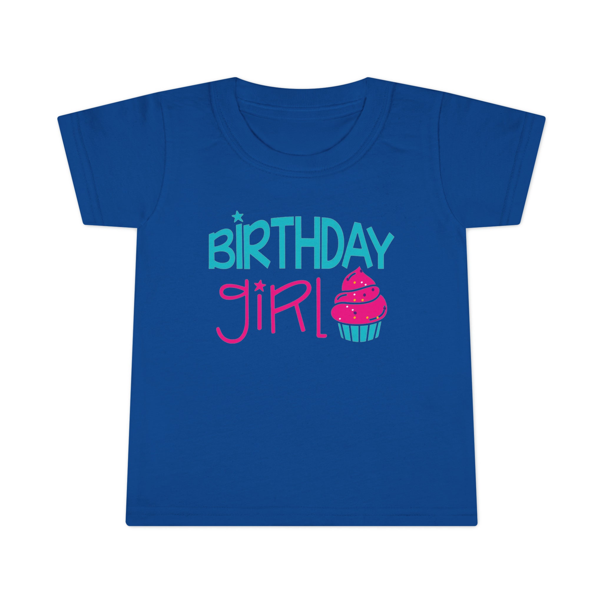 Birthday Girl Toddler Tee Cute Birthday Tee for Toddlers Cupcake Tee ...