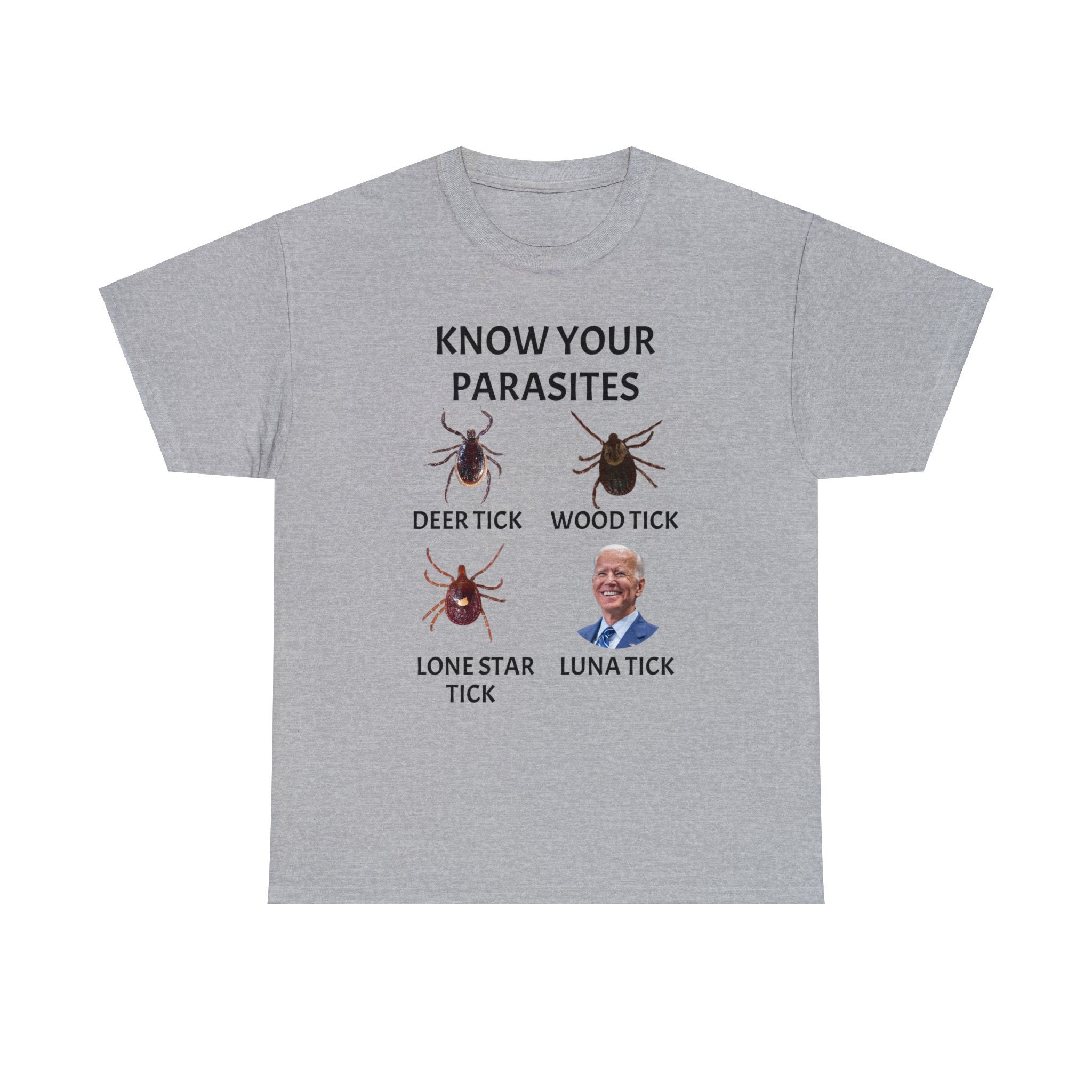 Know Your Parasites Tee Tick Tee With Luna Tick Anti Joe Tee Trump ...