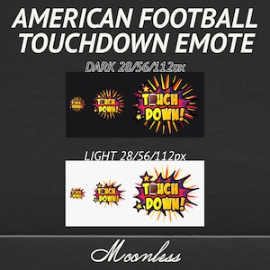 Touchdown Single Emote PNG Digital File Instant Download Twitch Stream ...