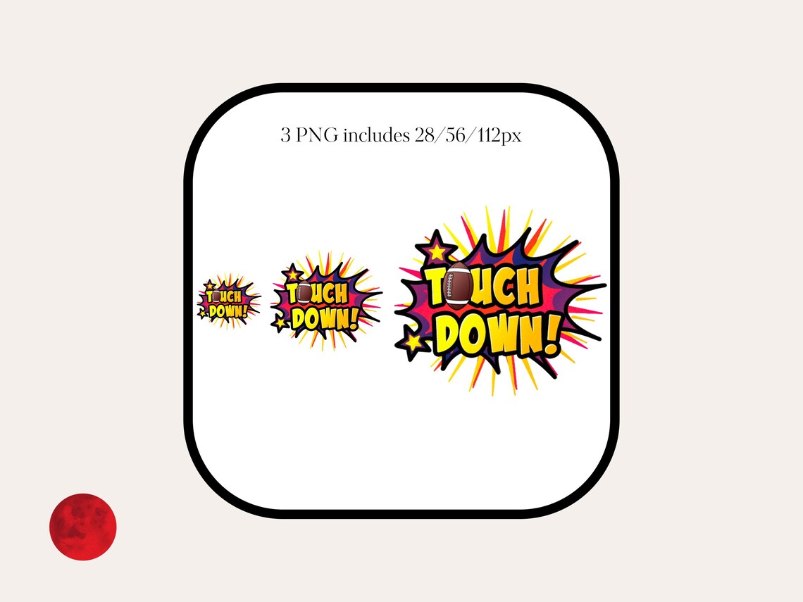 Touchdown Single Emote - PNG Digital File Instant Download - Twitch ...