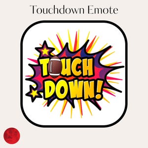 Touchdown Single Emote - PNG Digital File Instant Download - Twitch ...