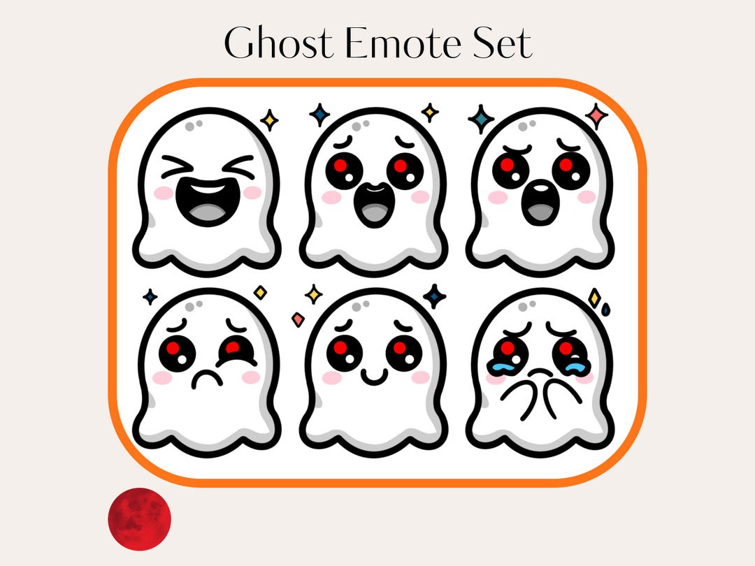 Ghost Emote Set - PNG Digital File Instant Download - Twitch Stream ...