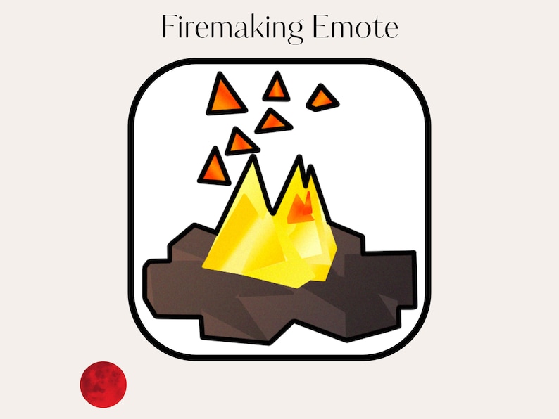 Firemaking Emote PNG Digital File Instant Download Twitch Stream OSRS ...