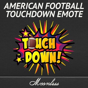 Touchdown Single Emote PNG Digital File Instant Download Twitch Stream ...