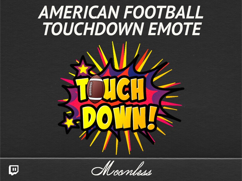 Touchdown Single Emote PNG Digital File Instant Download Twitch Stream ...