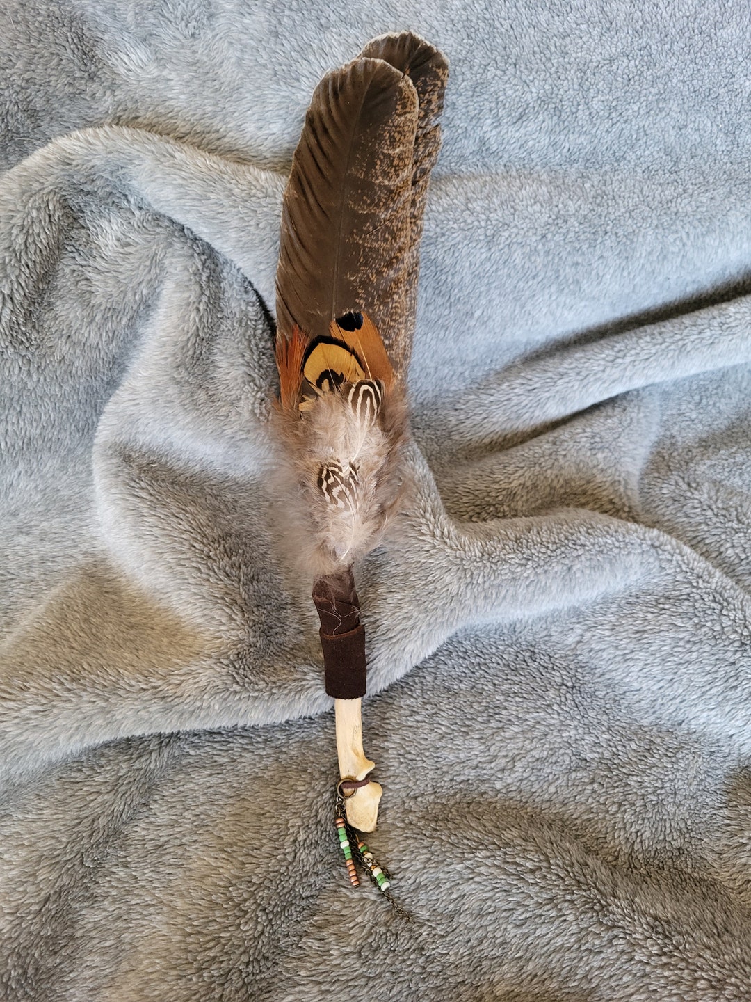 F. Smudge Feather Collection, Spiritual Shaman Wands, Energy Clearing ...