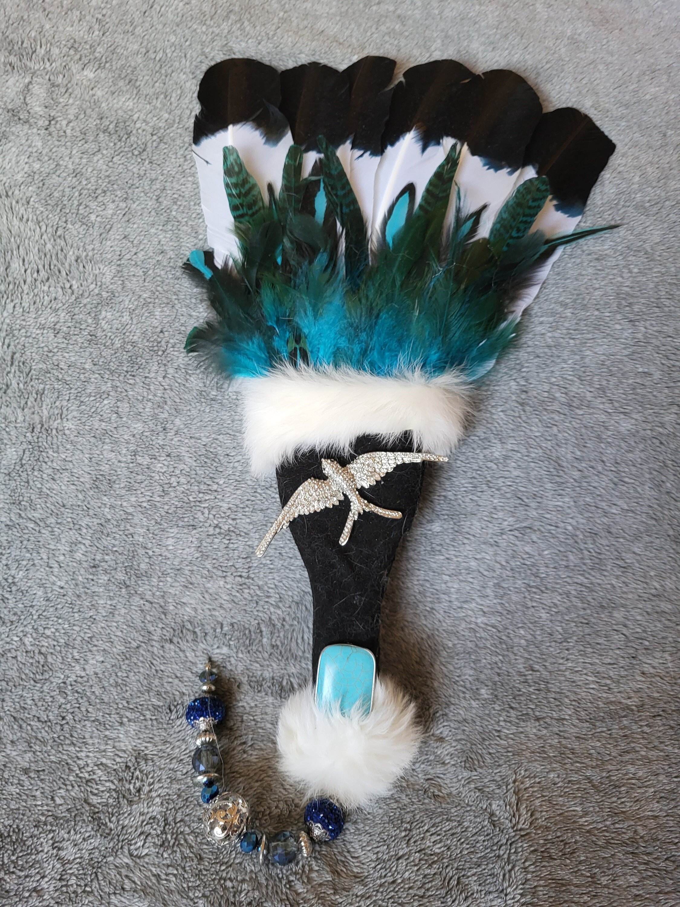 Smudge Feather Fans, Spiritual Shaman Wands, Energy Clearing, Blessings ...