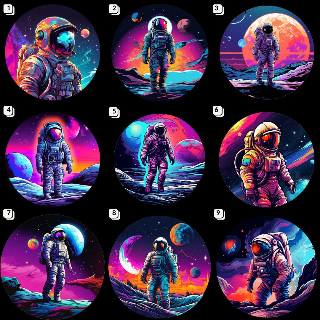 Stellar Astronaut Sticker Pack - Etsy