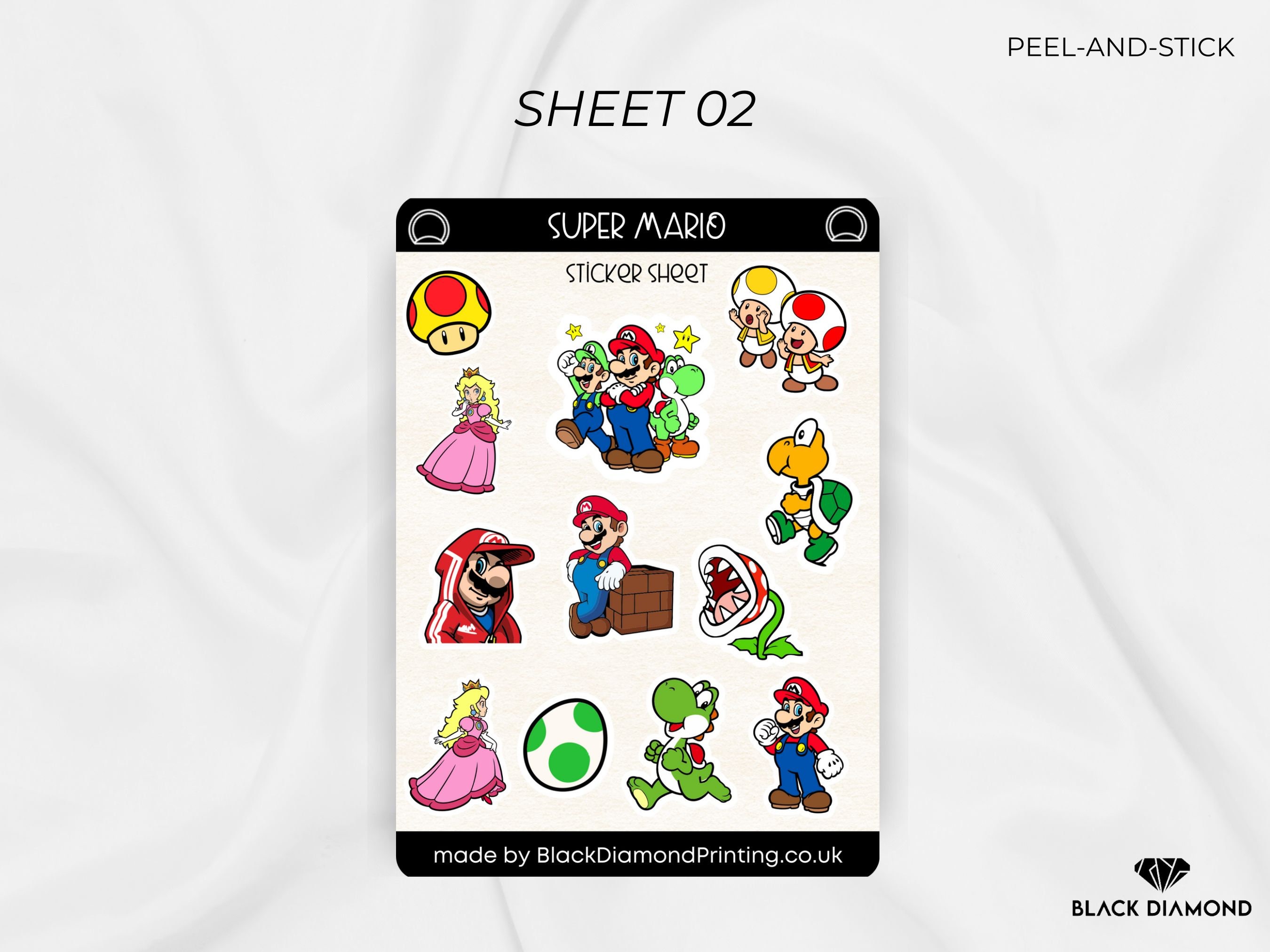 Super Mario Sticker Sheet Mario Bros Sticker Pack Mario and Luigi ...