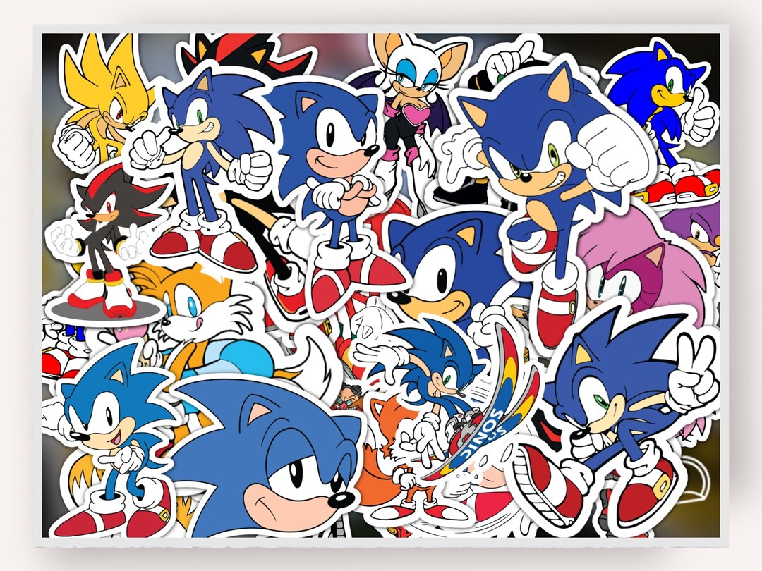 Sonic the Hedgehog Sticker Bomb Video Game Sticker for Laptops Kids ...