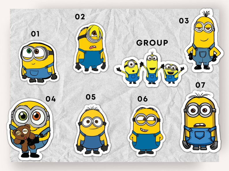 Minions Sticker for Kids Luggage Sticker for Waterbottle - Etsy