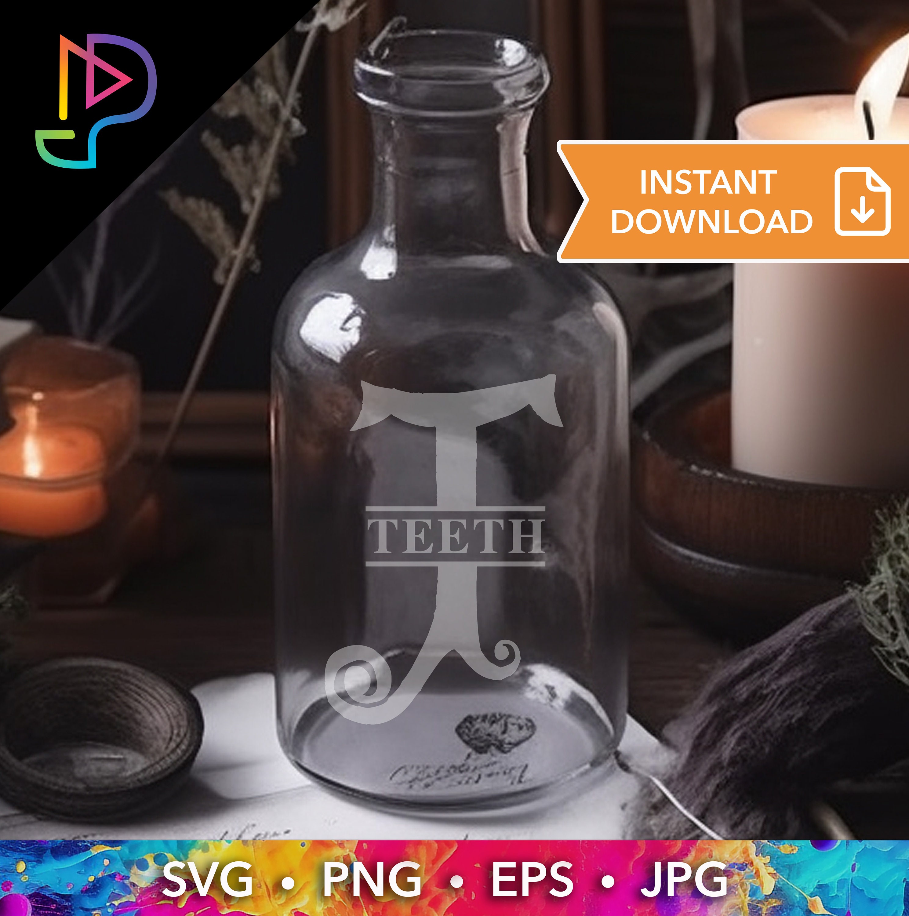 Split Monogram Alphabet SVG Files for Personalized Gift, Halloween ...