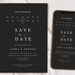 Editable Save the Date Calendar Evite Printable Card Minimal Save the ...
