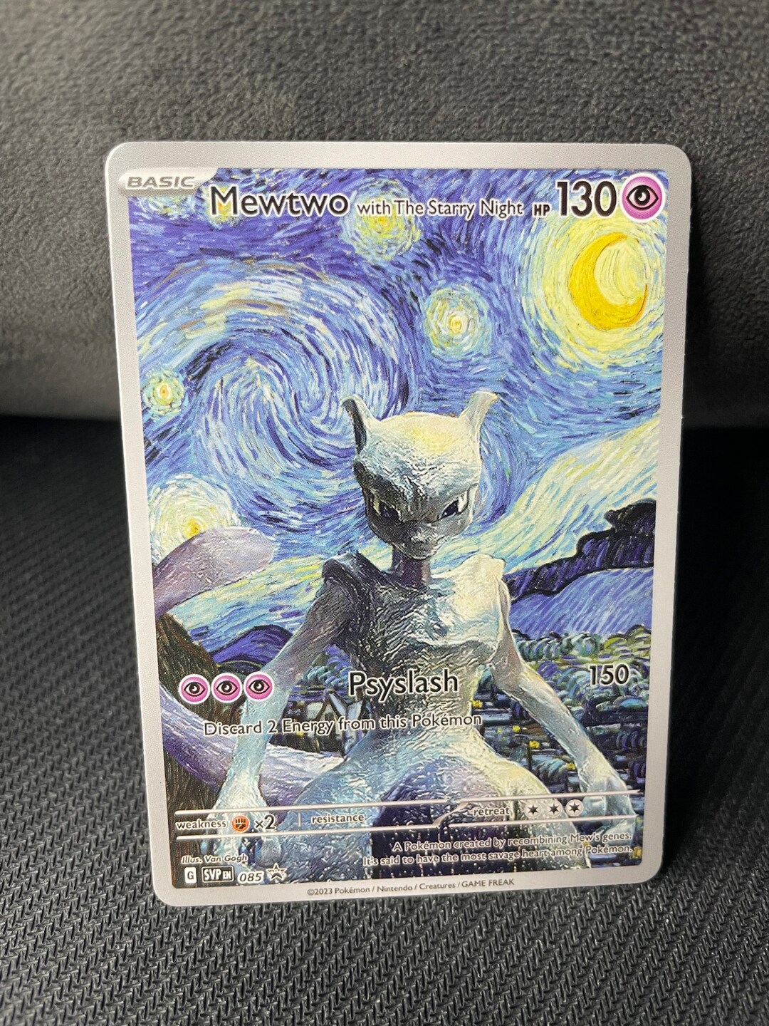 Mewtwo With the Starry Night Van Gogh Promo Custom Fan Art One off ...