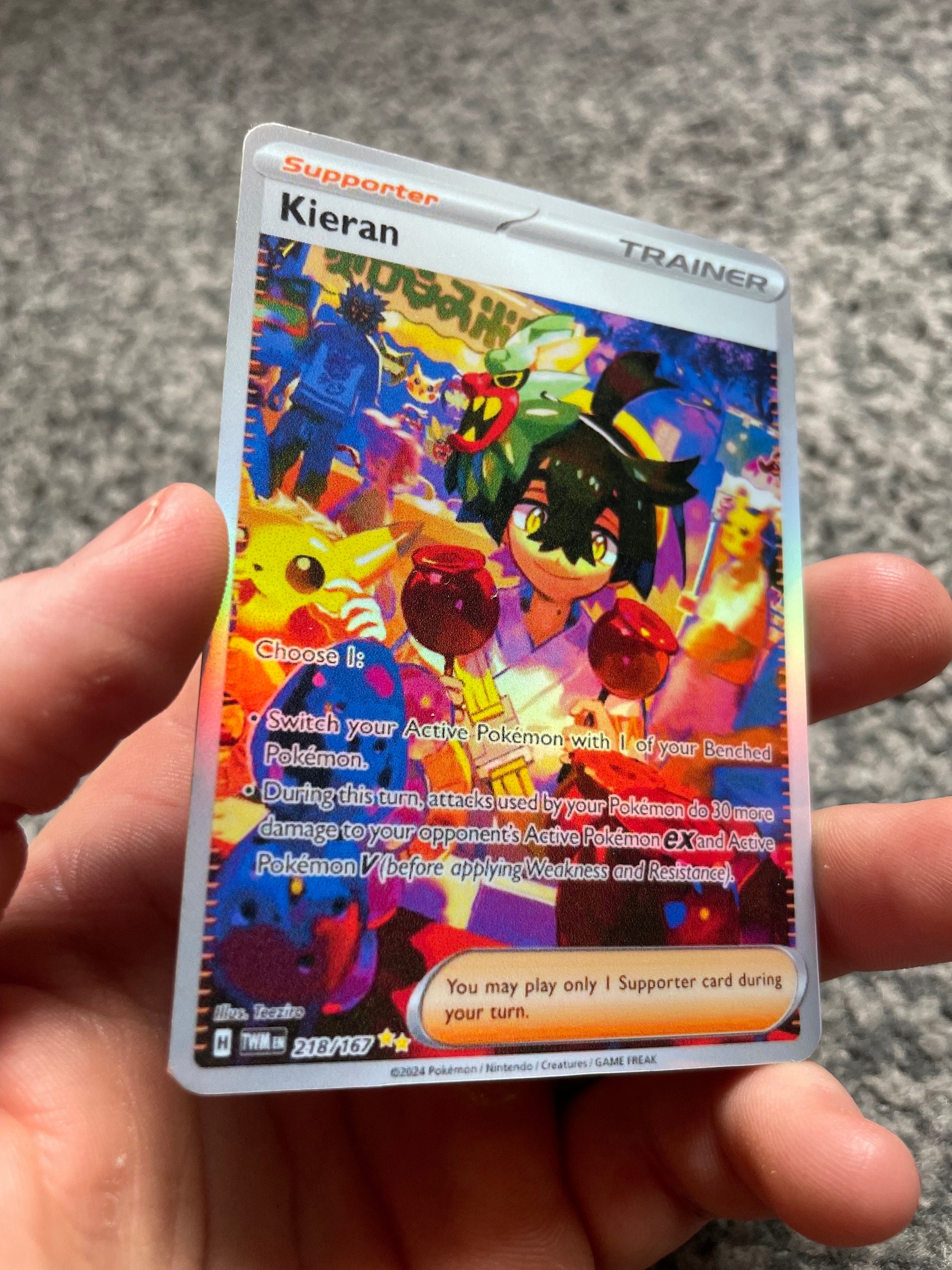 Kieran 218/167 Full Art Twilight Masquerade Secret Rare Sir Alternate ...