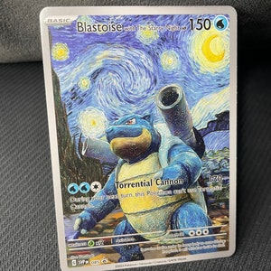 Charizard / Blastoise / Venusaur With Starry Night Van Gogh Promo ...
