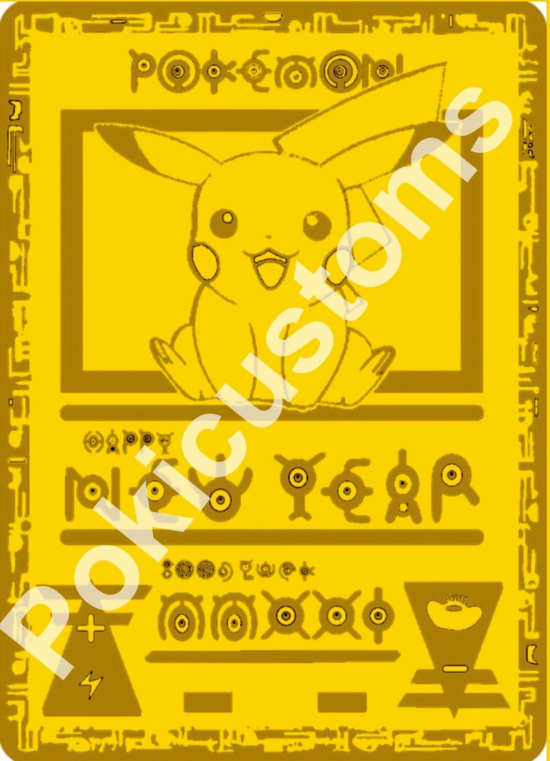 Ancient Pikachu Custom One off Pokemon Card /slabbed / Display Case ...