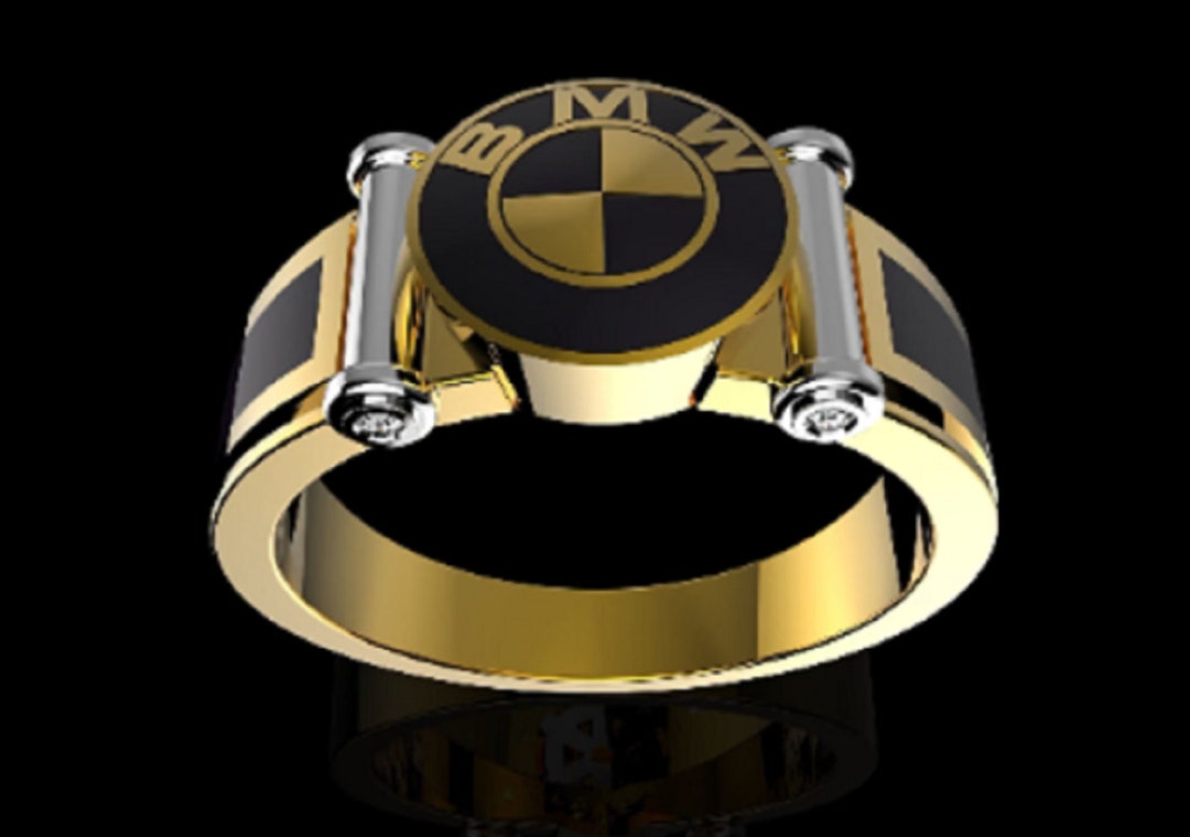 BMW Ring, Silver BMW Ring, Car Accessories, Man Woman Car Ring, BMW Key ...