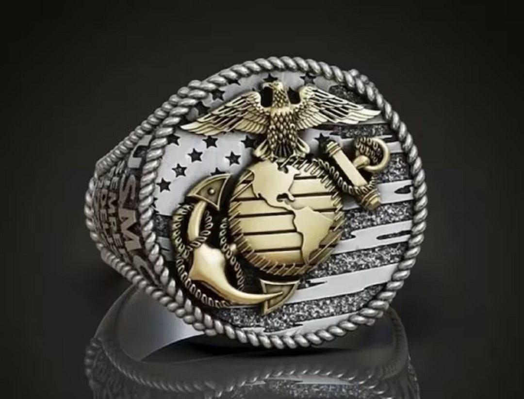 USA Corps Commemorative 925 Sterling Silver Ring, the Ultimate Tribute ...