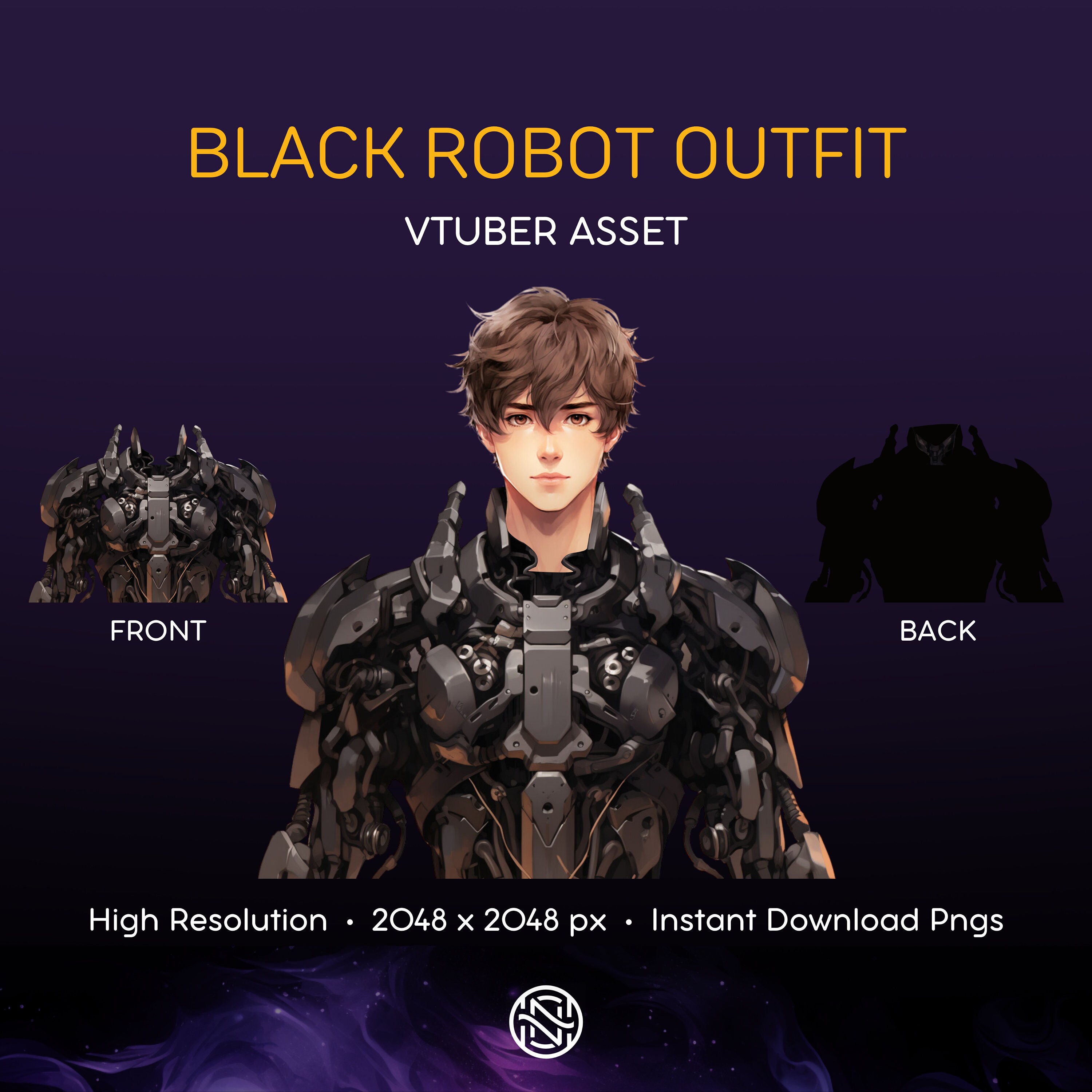 Vtuber Asset Robot Outfit Asset Instant Download - Etsy