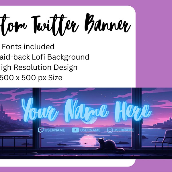 Lofi Twitter Headers - Etsy