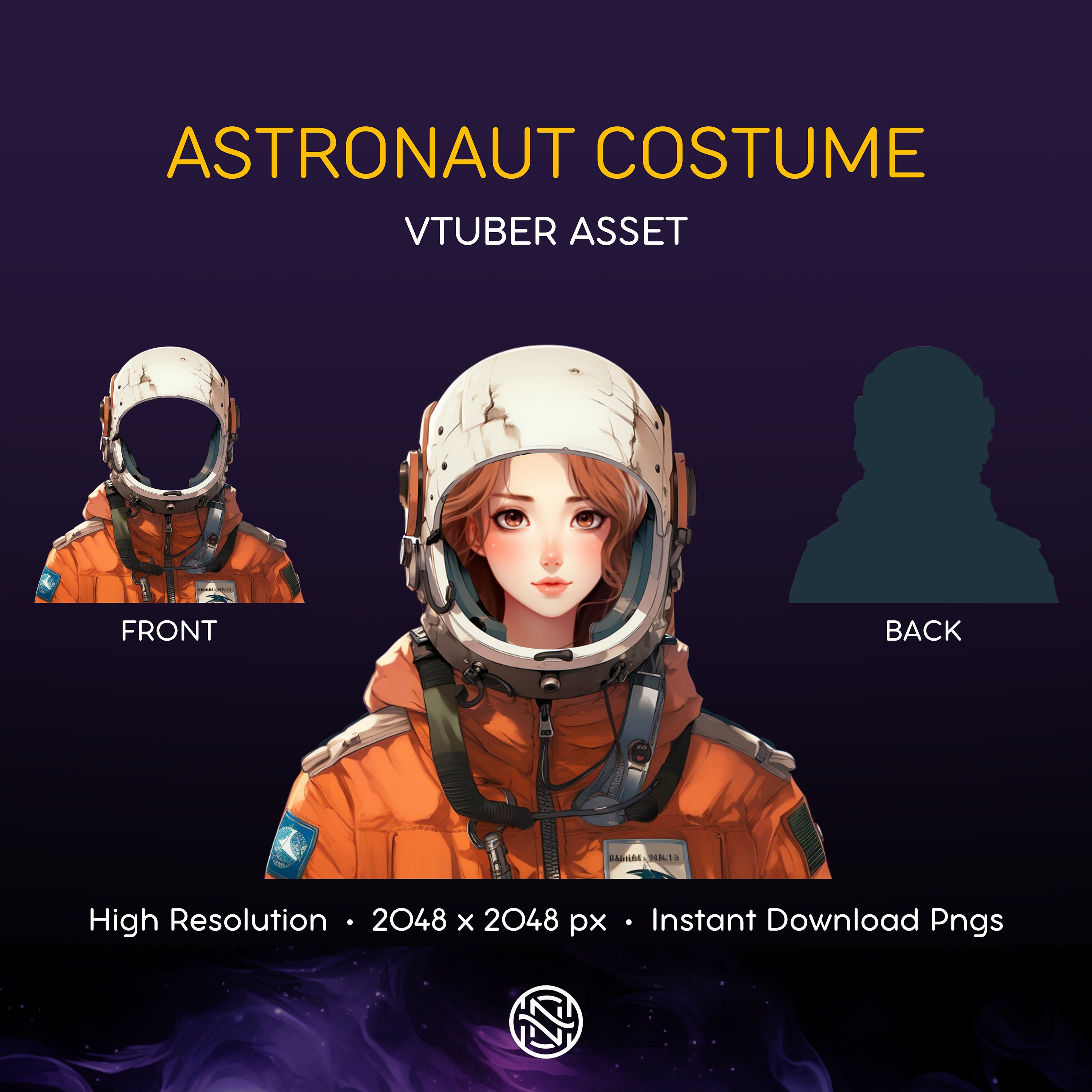 Vtuber Asset Astronaut Outfit Asset Instant Download - Etsy