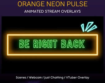 Animated Twitch Overlay Neon Design Stream Overlays Stream Overlays for ...