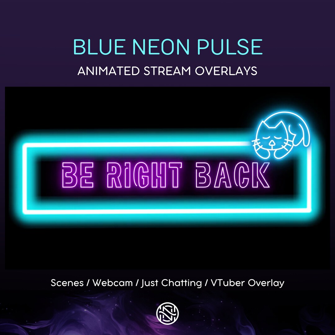 Animated Twitch Overlay Neon Design Stream Overlays Stream Overlays for ...
