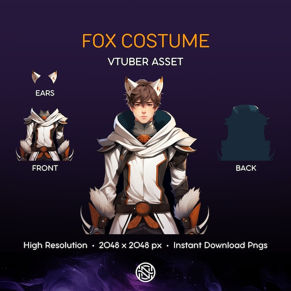 Vtuber Model Male Fox - Etsy