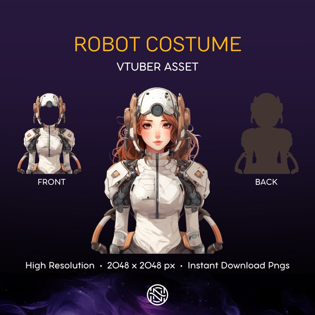 Vtuber Asset Robot Outfit Asset Instant Download - Etsy