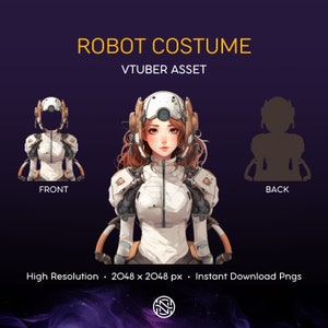 Vtuber Asset Robot Outfit Asset Instant Download - Etsy
