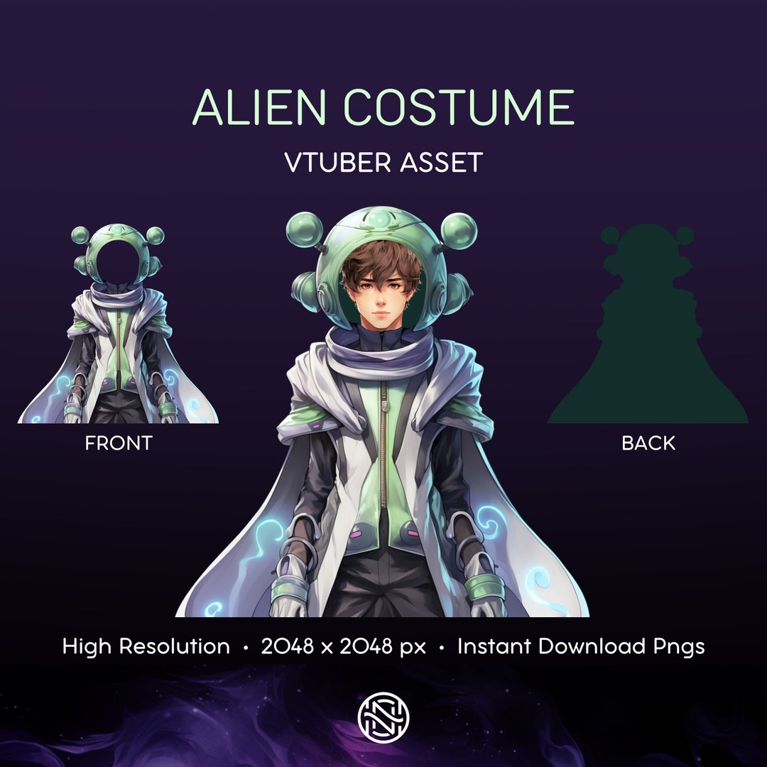Vtuber Asset Alien Costume Asset Instant Download - Etsy Canada