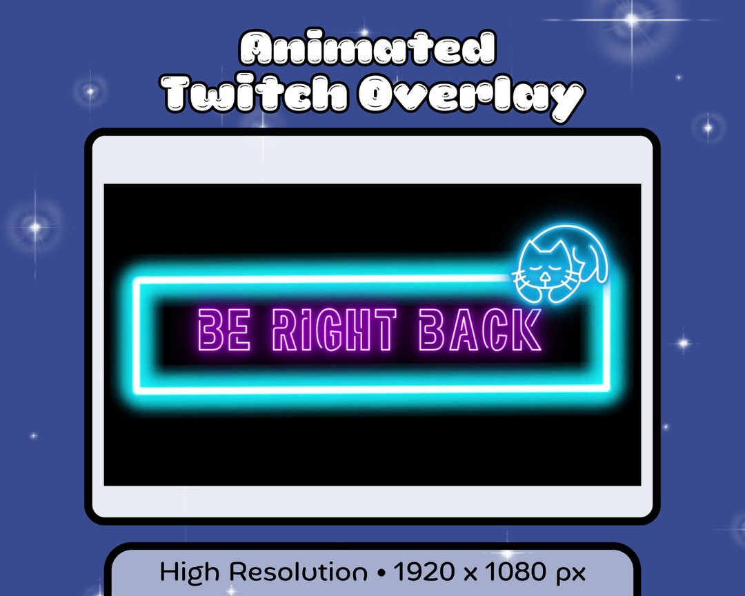 Animated Twitch Overlay Neon Design Stream Overlays Stream Overlays for ...