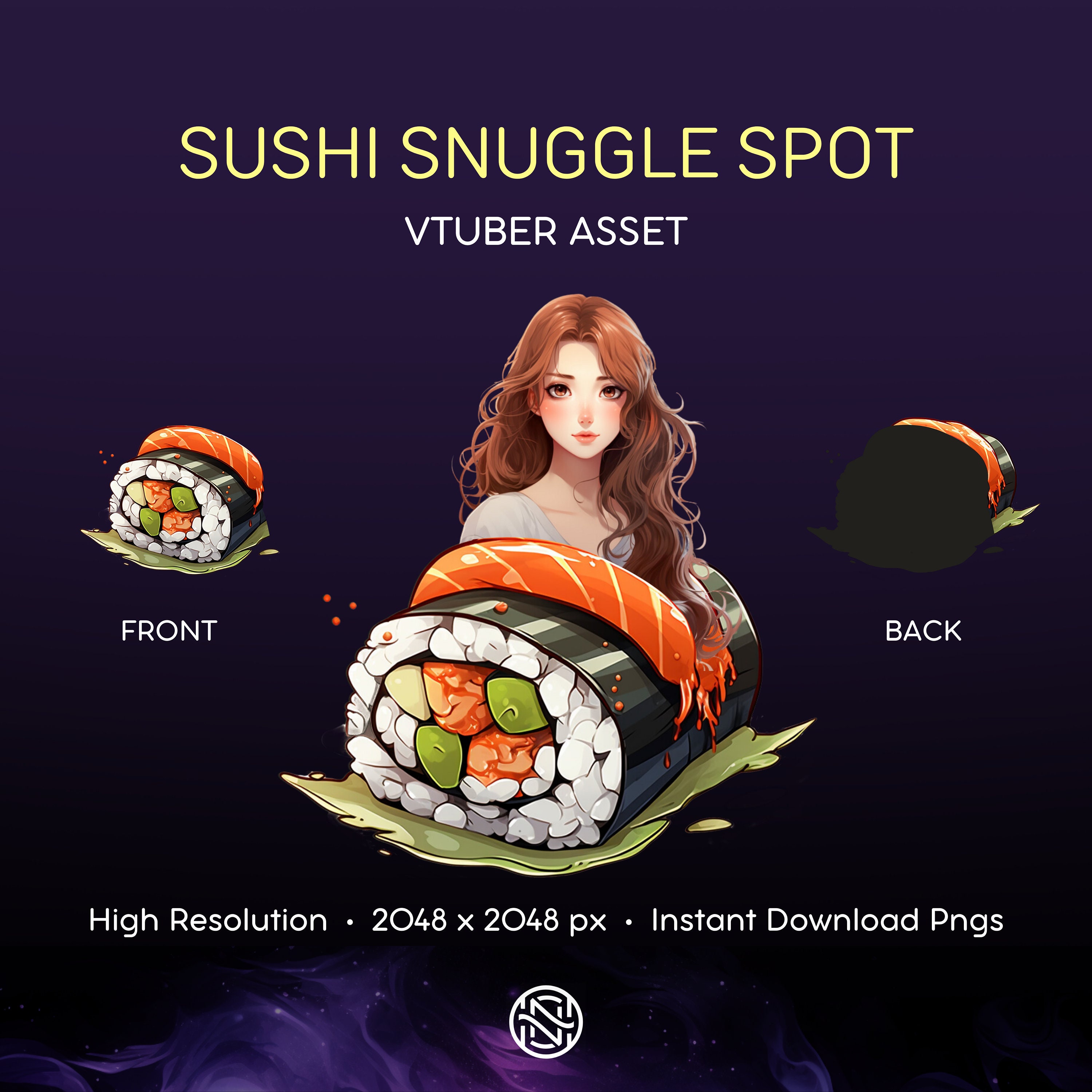 Vtuber Asset Sushi Asset Instant Download - Etsy