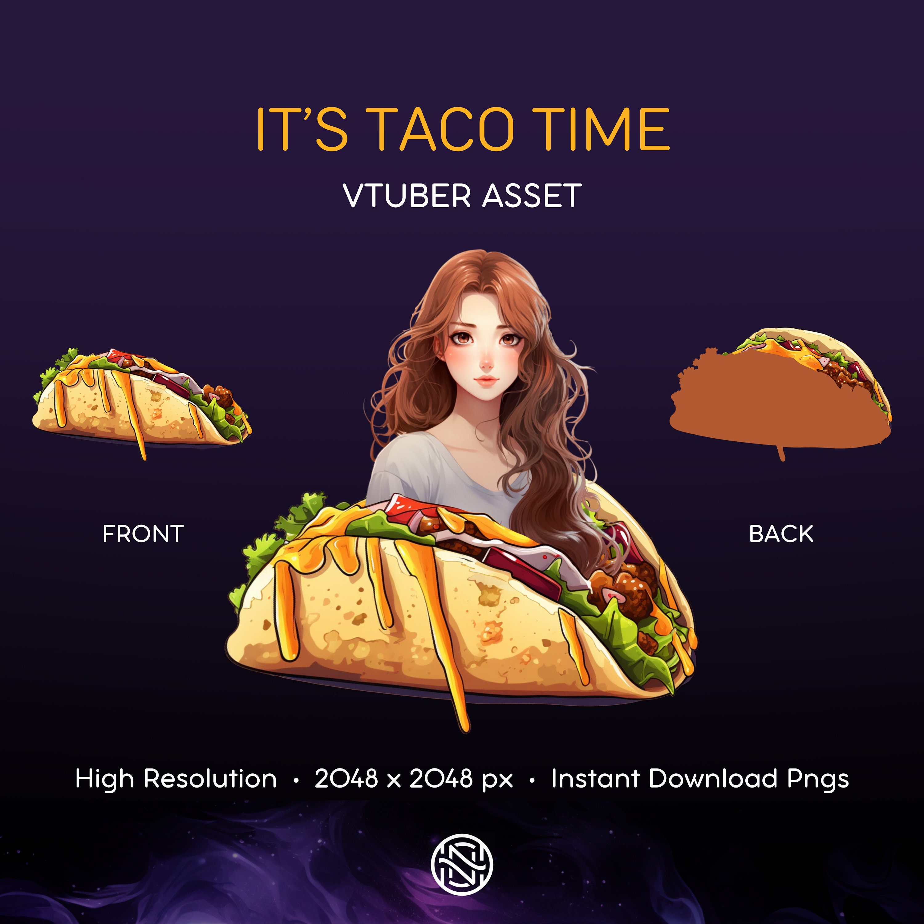 Vtuber Asset Taco Asset Instant Download - Etsy