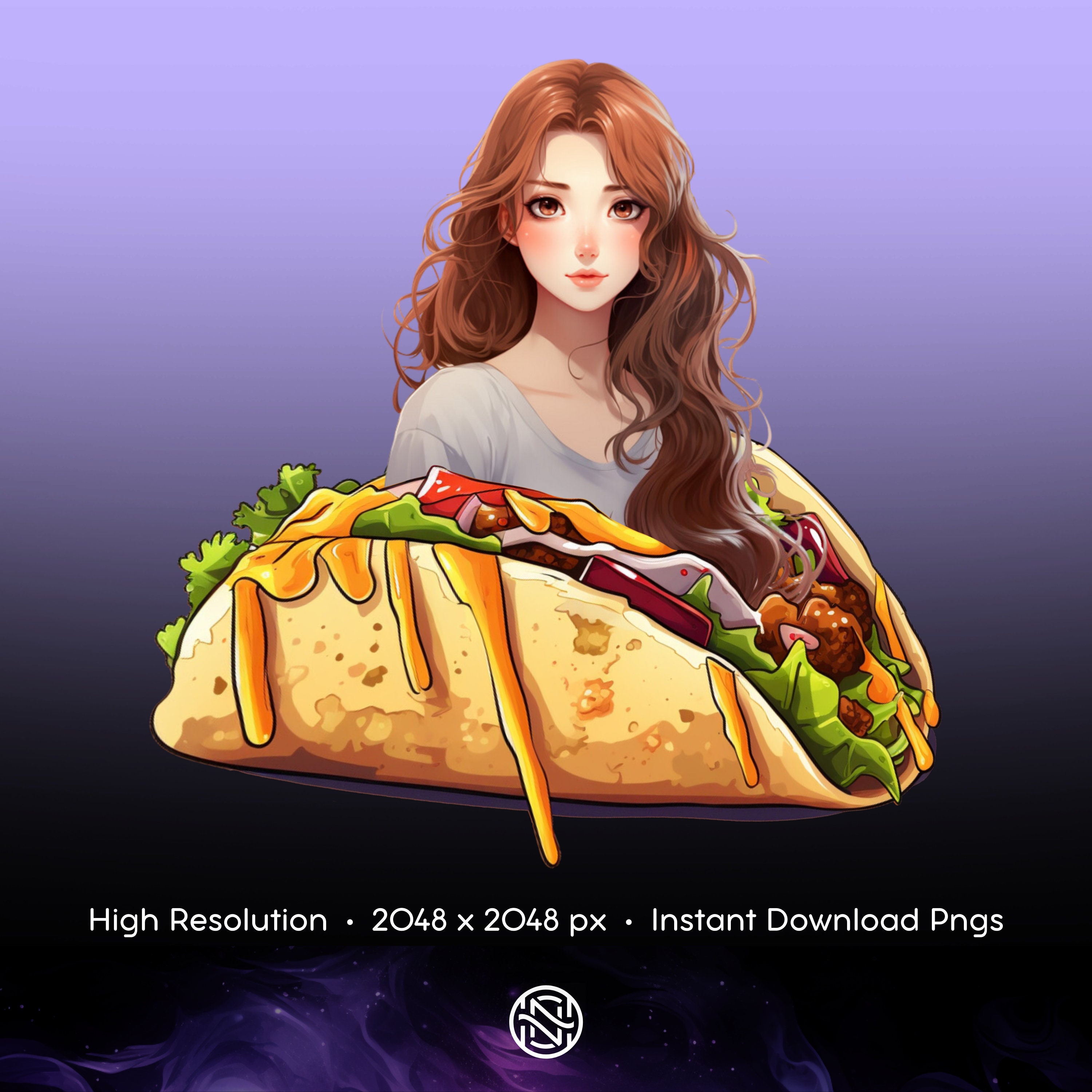 Vtuber Asset Taco Asset Instant Download - Etsy