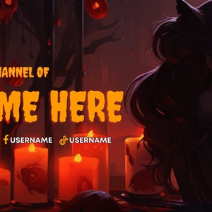 Custom Twitch Banner Vampire Anime Design for Your Profile Anime Banner ...