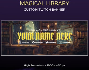 Custom Twitch Banner Relaxing Design for Your Profile Lofi Banner ...