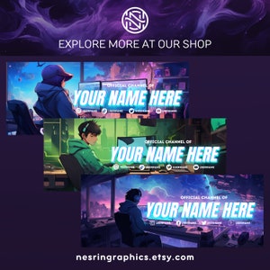 Custom Twitch Banner Relaxing Design for Your Profile Gamer Girl Lofi ...