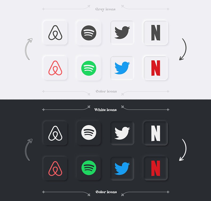 BUNDLE NEUMORPHISM - Ios Icons Pack | iPhone Ios 17 App Aesthetic ...