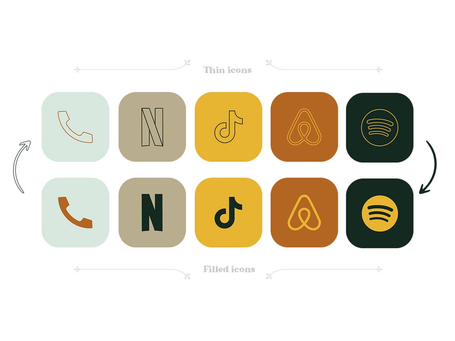 SUMMER Color Palette - Ios Icons Pack | iPhone Ios 17 App Aesthetic ...