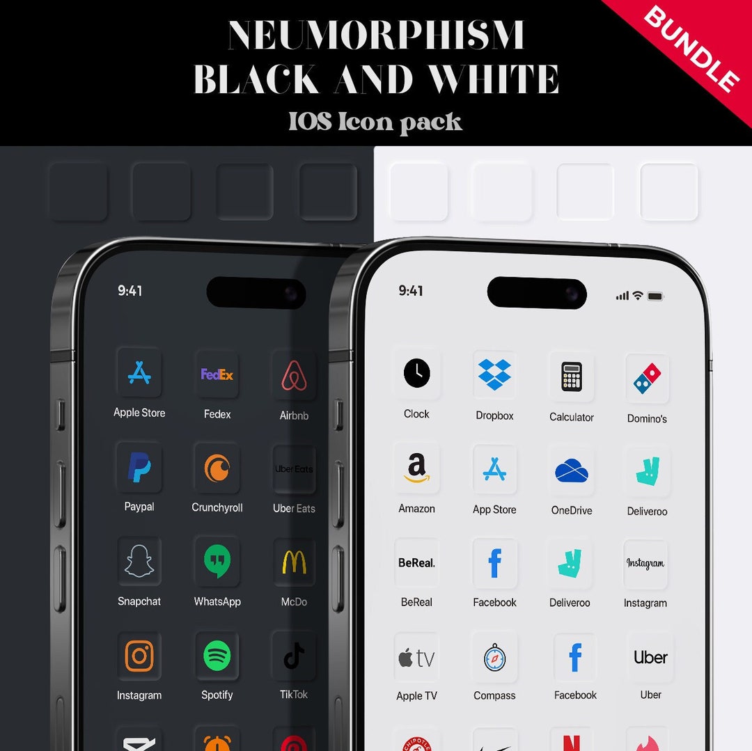 BUNDLE NEUMORPHISM - Ios Icons Pack | iPhone Ios 17 App Aesthetic ...