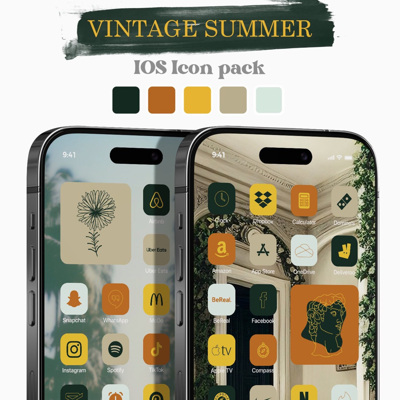 SUMMER Color Palette - Ios Icons Pack | iPhone Ios 17 App Aesthetic ...