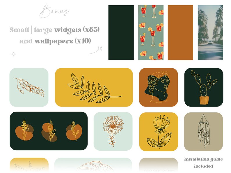 SUMMER Color Palette - Ios Icons Pack | iPhone Ios 17 App Aesthetic ...